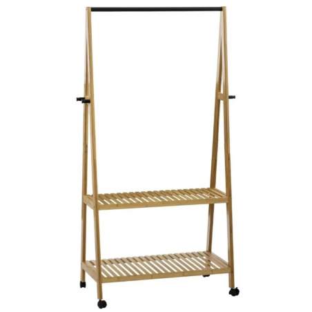 Klesstativ med hjul - bambus | eStore