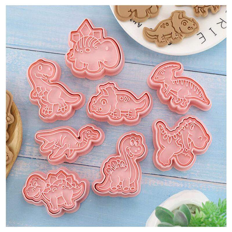 Små kakeformer av plast - dinosaurer - 8 stk | eStore
