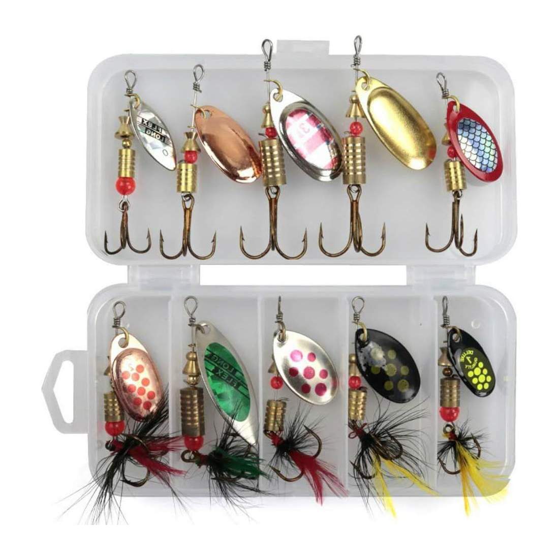 Boks med 10 wobblere - forskjellige design | eStore