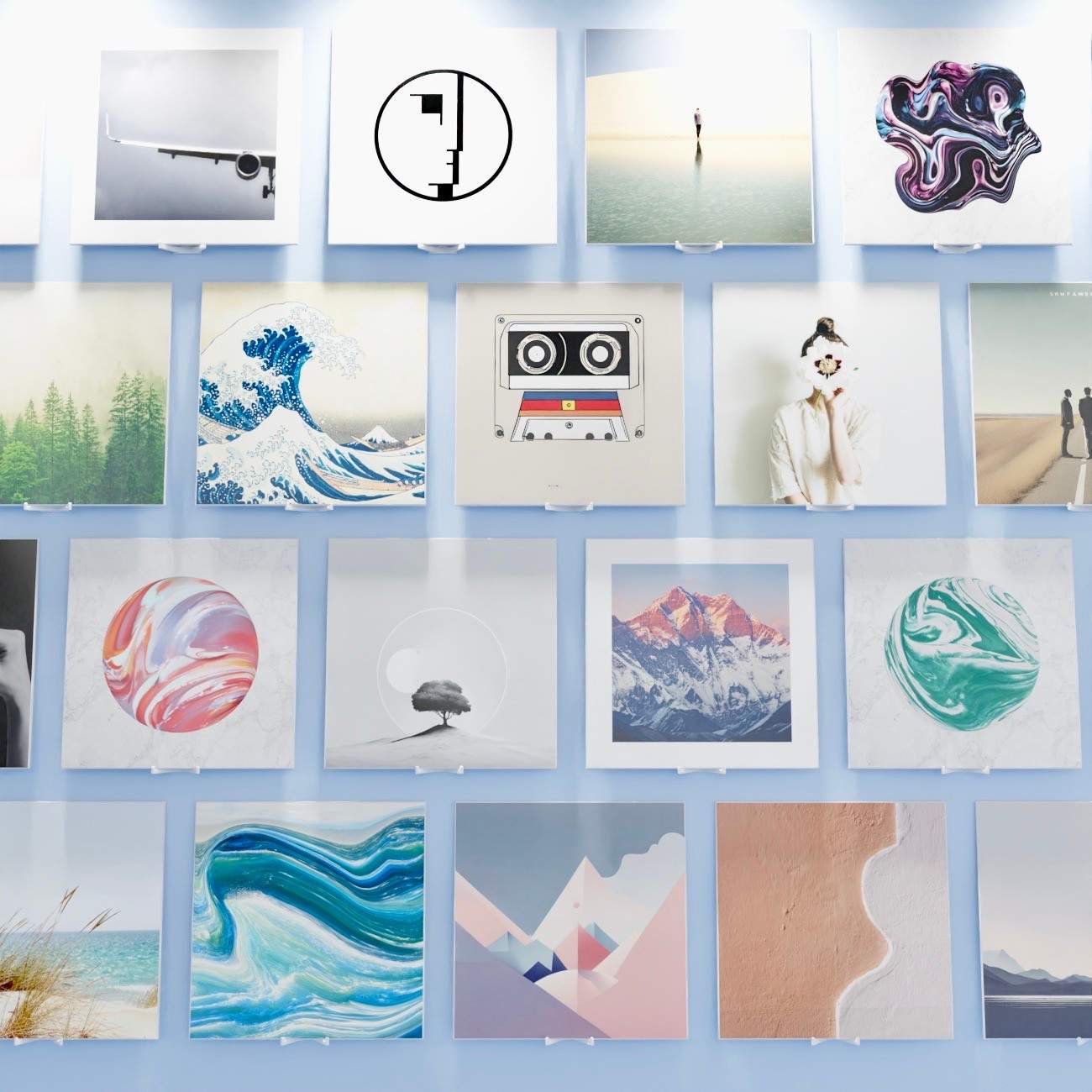 Selvklebende vinylhenger - hvit | eStore