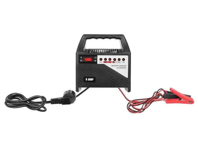 Smart 12V 6A batterilader med LED-skjerm | eStore