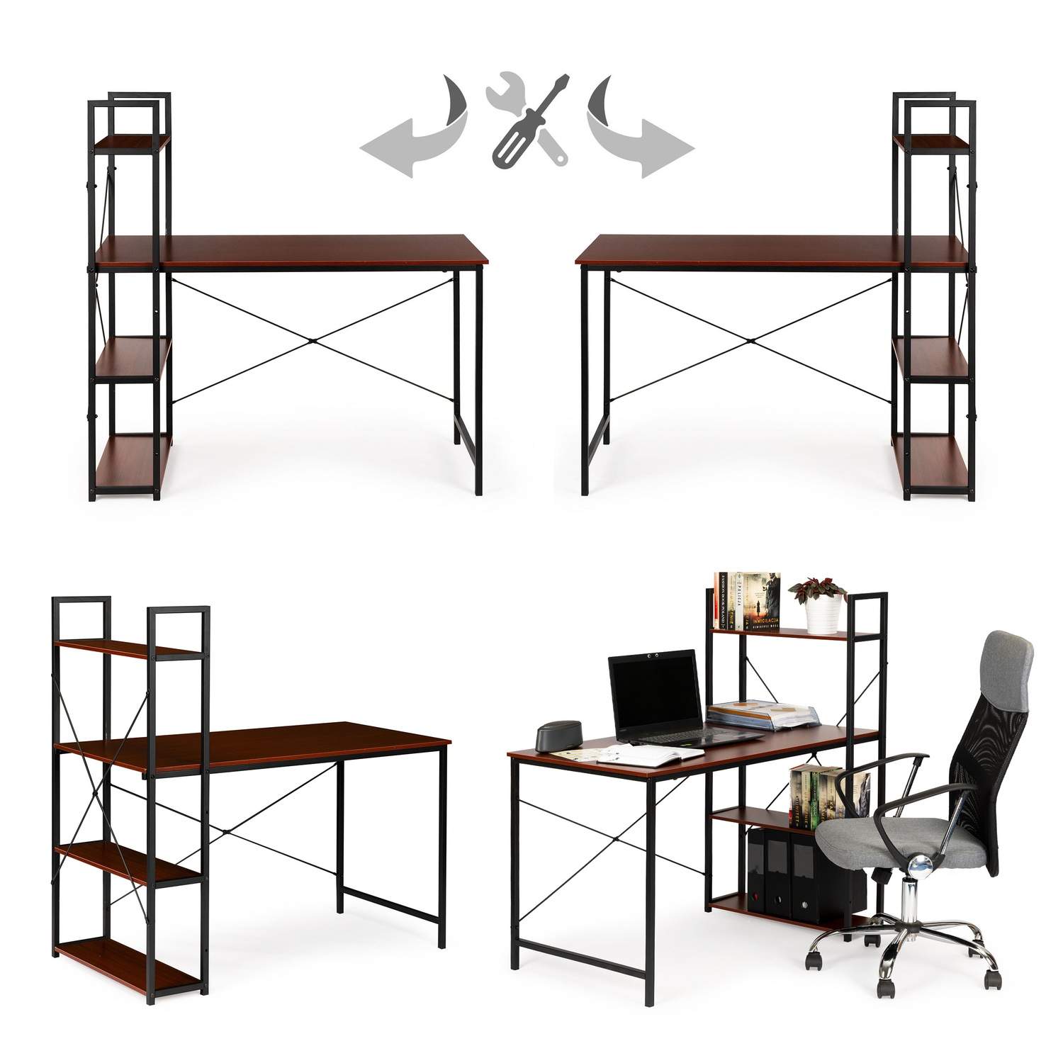 Databord i tre med praktiske loftshyller | eStore