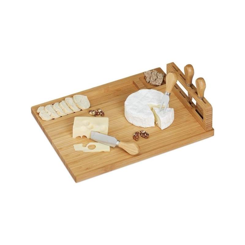 Bambus ostebrett med bestikk | eStore
