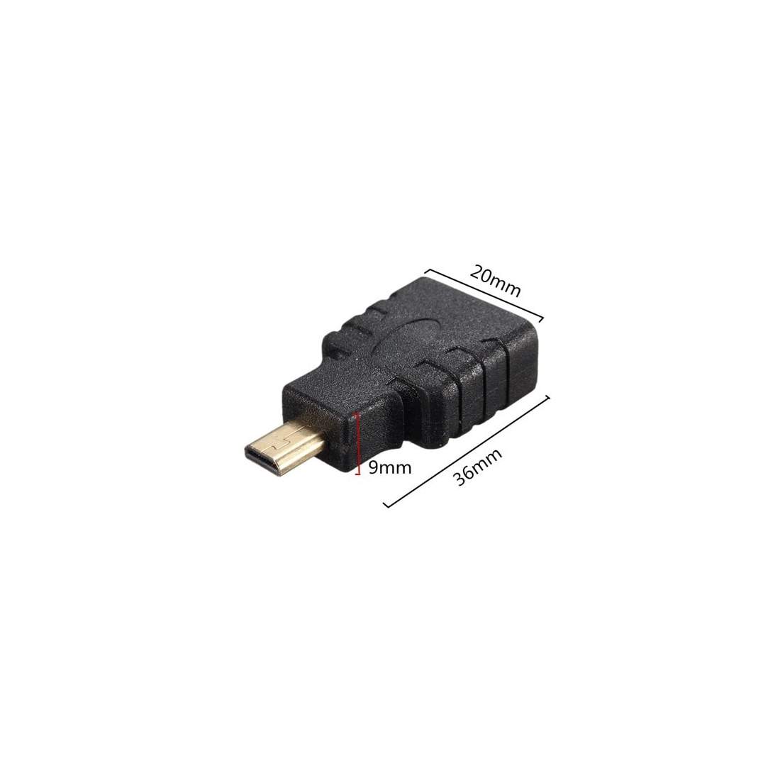 Gullbelagt Micro-HDMI til HDMI Adapter | eStore