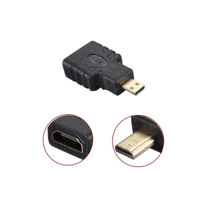 Gullbelagt Micro-HDMI til HDMI Adapter | eStore