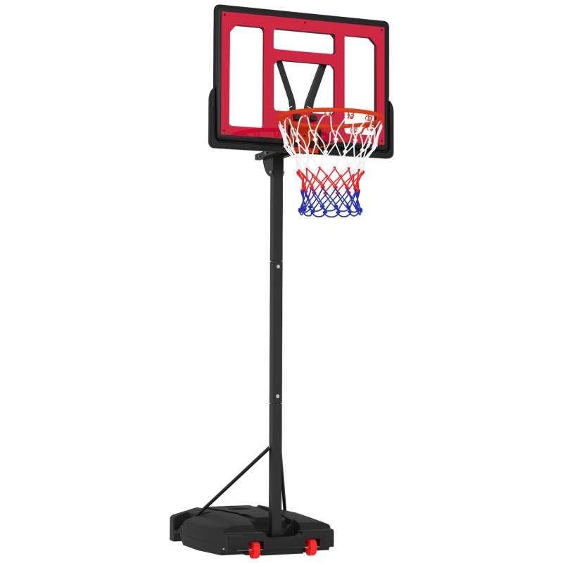 Utendørs basketballkurve for barn, 200-260 cm, høydejusterbart bask...
