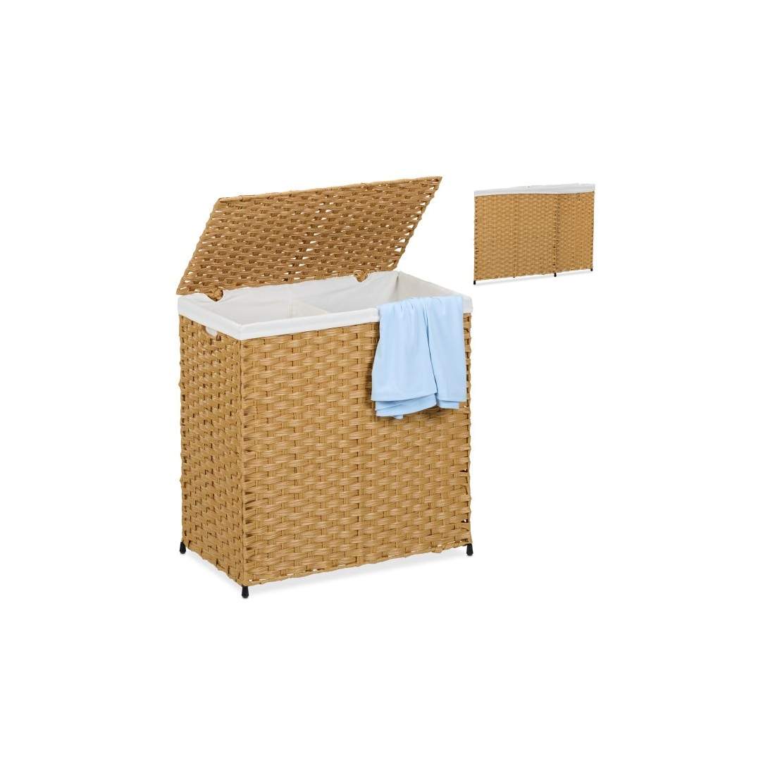 pTo-roms skittentøyskurven tilbyr effektiv tøysortering med et stil...