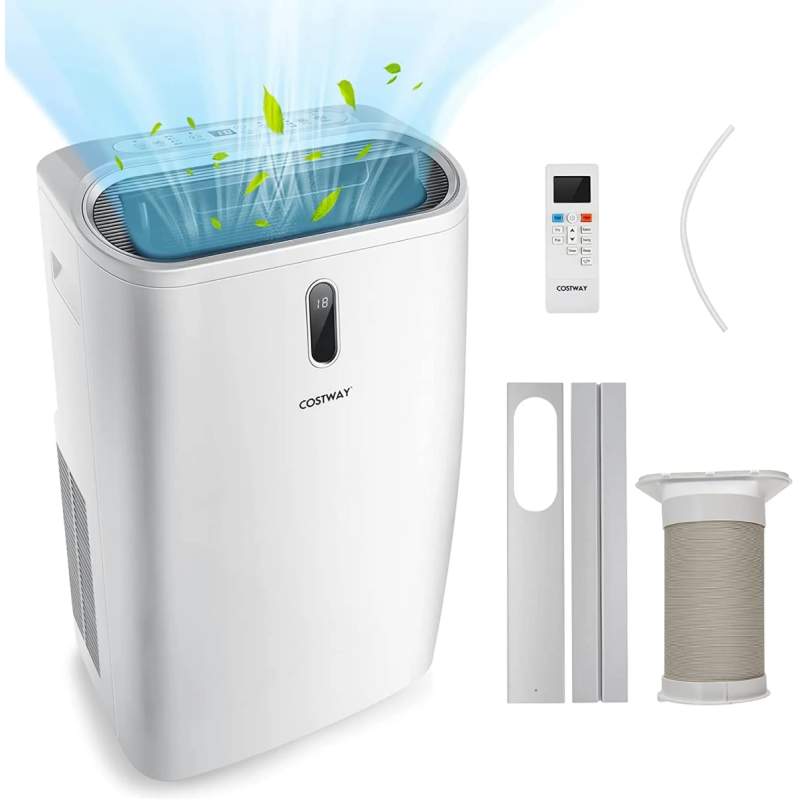 5 i 1 klimaanlegg 14000 BTU Oppvarming og kjøling og vifte og avfuk...