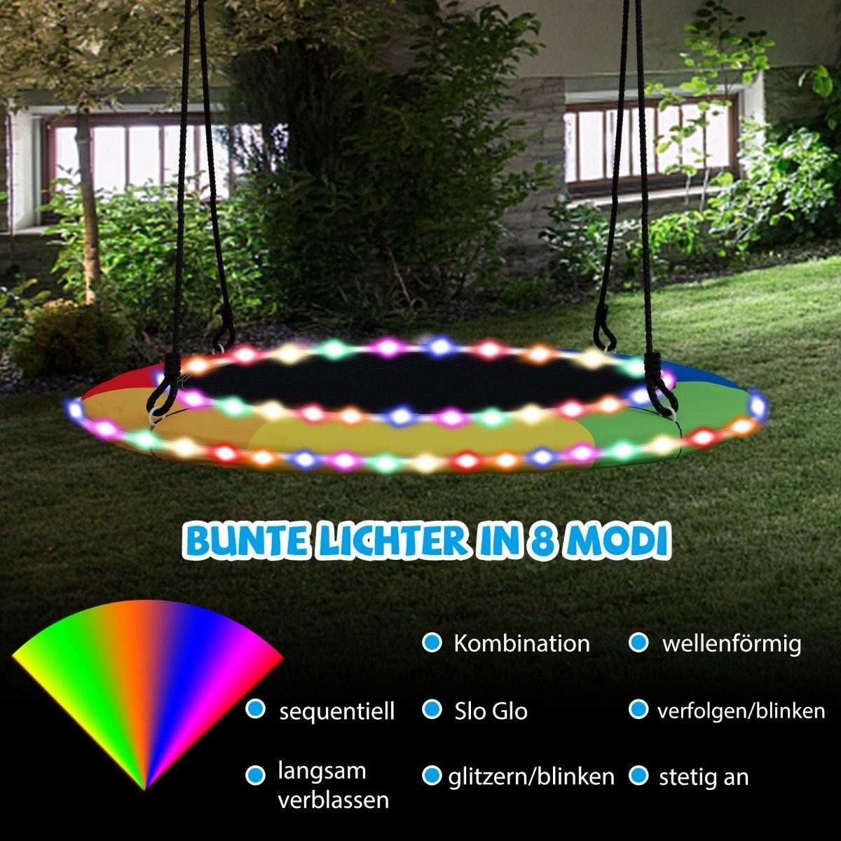 Tallerkenhuske med en diameter på 100 cm, lastbar opp til 300 kg, L...