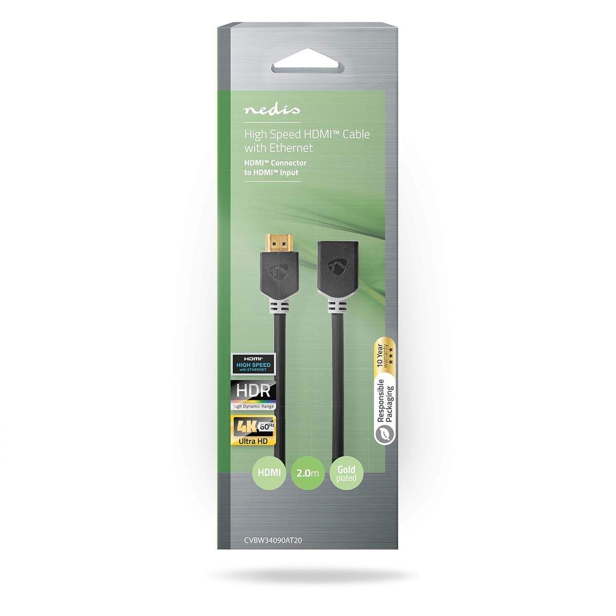 High Speed HDMI ™ kabel med Ethernet | HDMI ™ -kontakt | HDMI™ Hu...