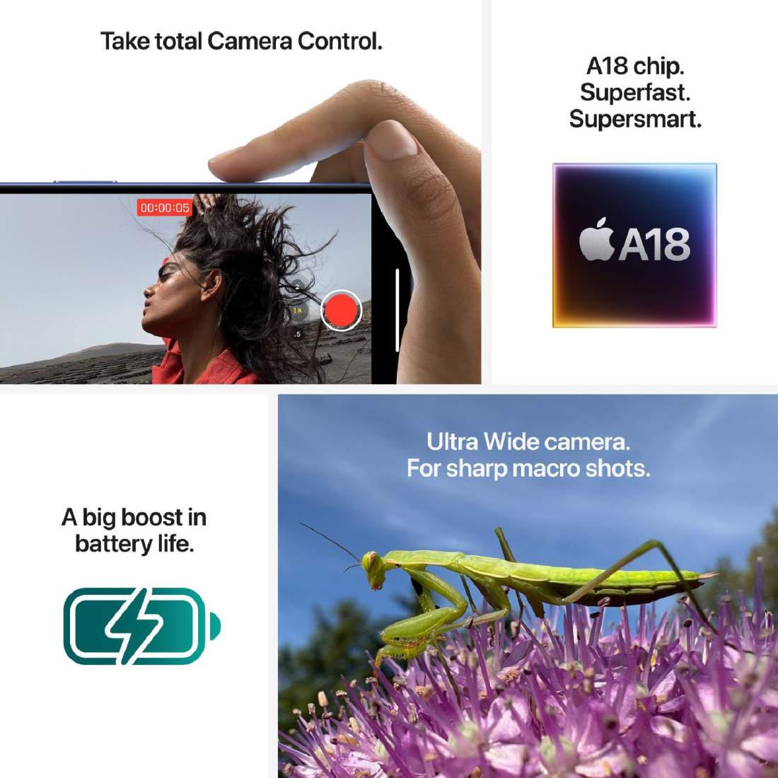 iPhone 16 128 GB rosa – 6,1" Super Retina-skjerm | eStore