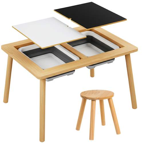 Sensorisk bord- og stolsett, bøketre, Montessori-stil | eStore