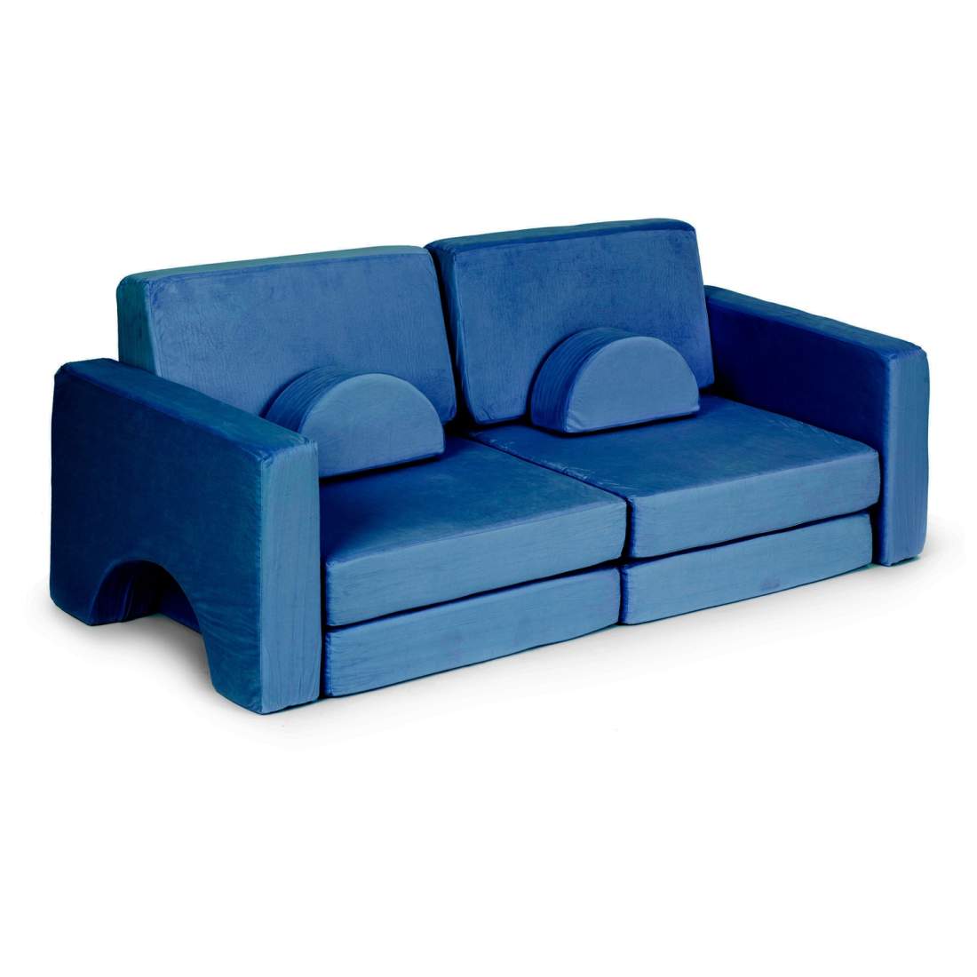 Modulsofa for barn – 10 puter, blå, 2-personers | eStore