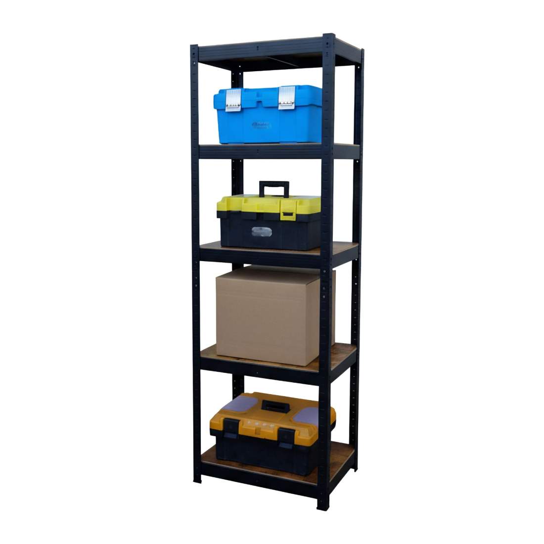 Kraftig stålhylle, justerbar 180x60x30 cm | eStore