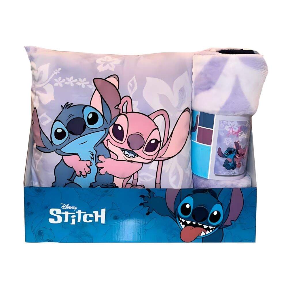 Disney Stitch & Angel polartepledd + putesett | eStore