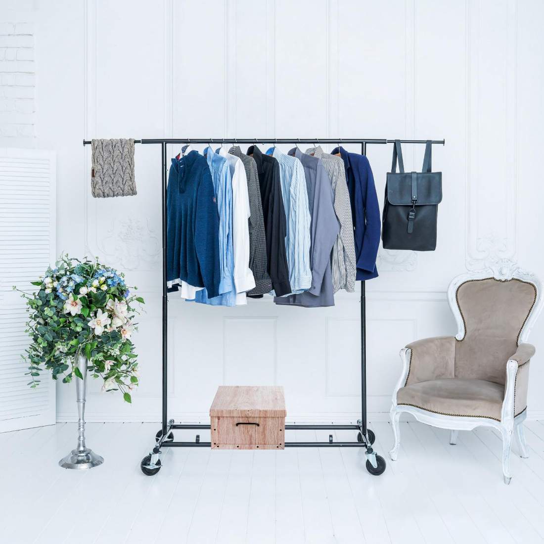 Tatkraft, Derek - Klesstativ med Hjul | eStore