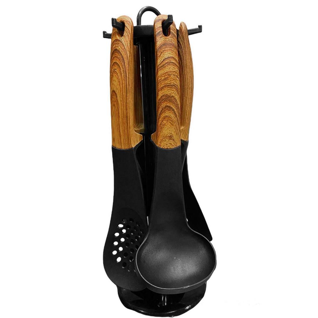 Kjøkkenutstyr med stativ - tre | eStore