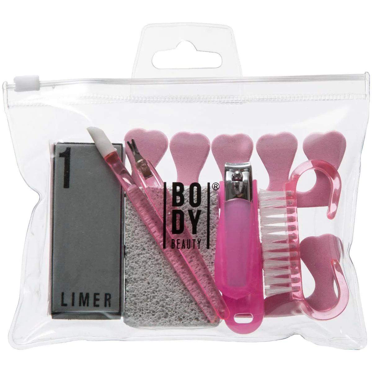 Manikyr og pedikyr sett, 8 deler - Usorterte farger | eStore