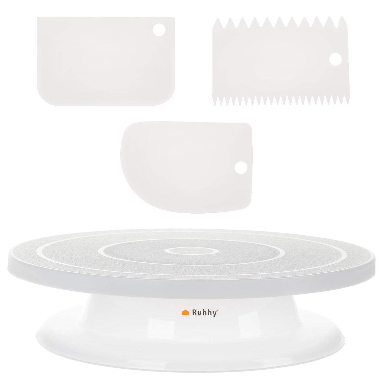 Roterende kakefat med 3 spatler til dekorasjon | eStore