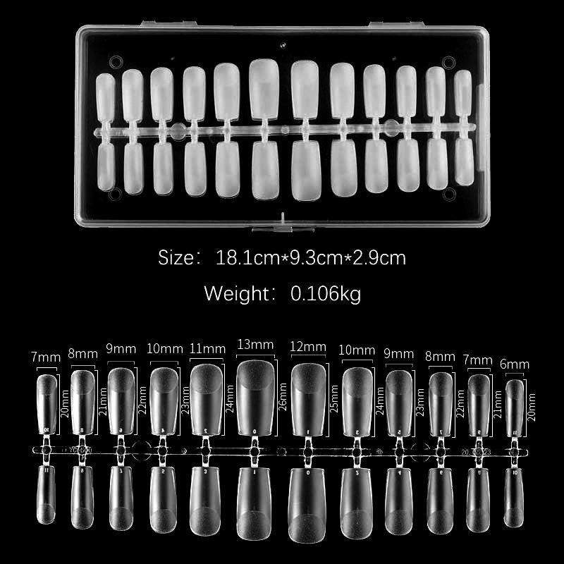 120x Falske negler - Square | eStore